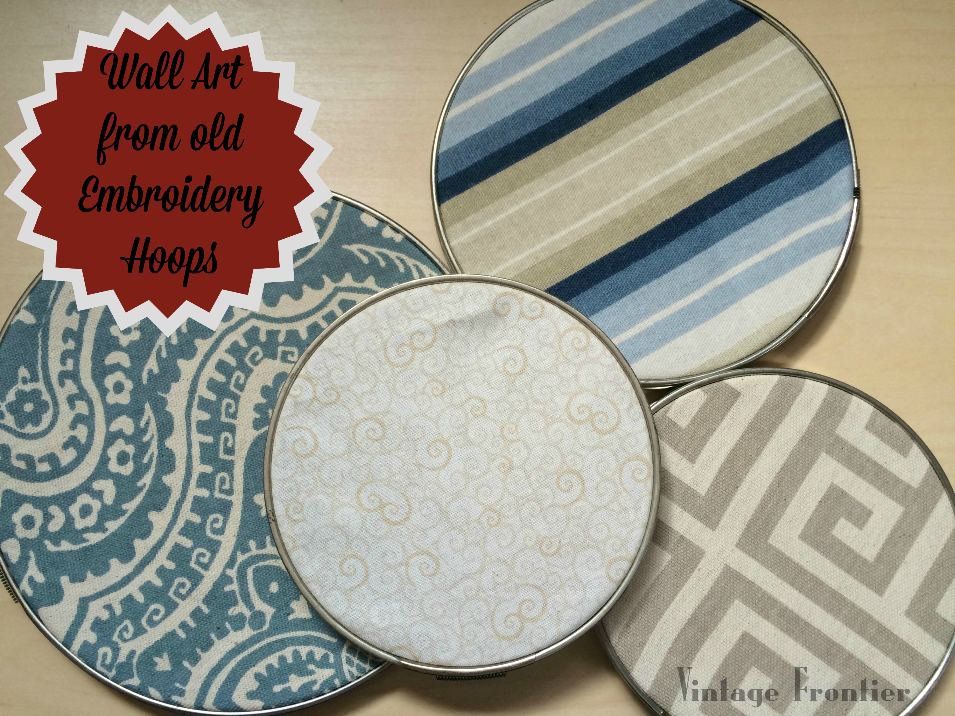 DIY Embroidery Hoop Makeover. | VINTAGE FRONTIER